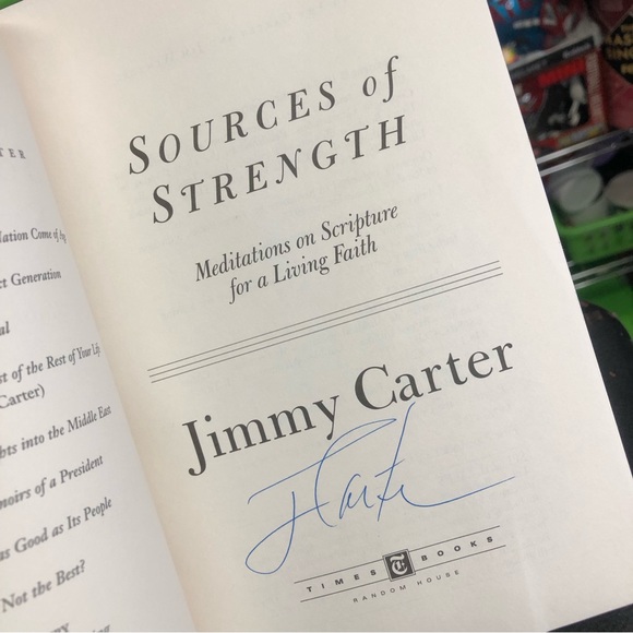 Other | President Jimmy Carter Autographed 1997 Book Sources Of ...